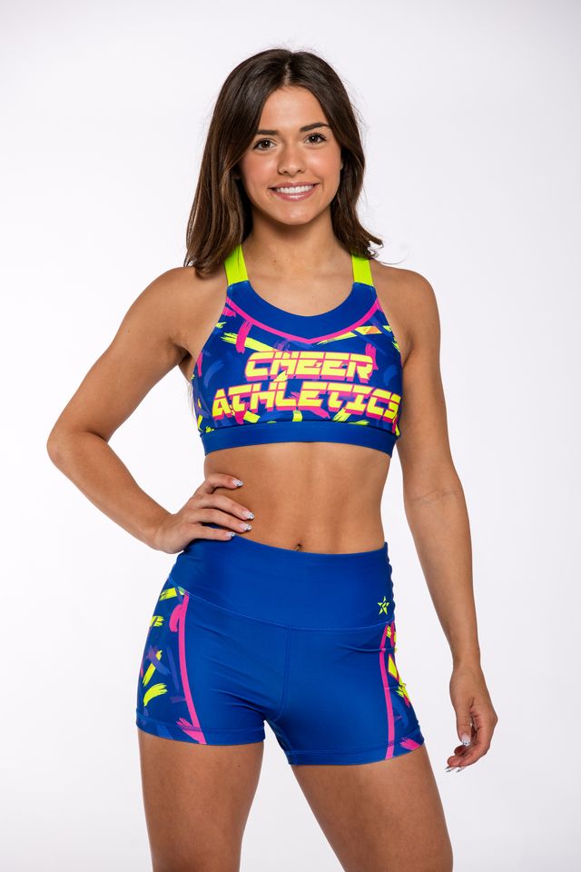 Neon Blue Bra – Cheer Athletics Pro Shop