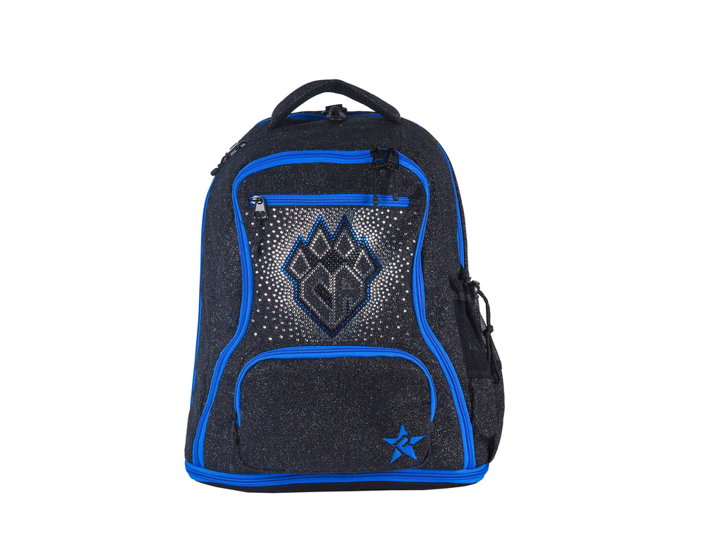 Rebel Dream Bag in Black with Blue Zipper – Cheer Athletics Pro Shop
